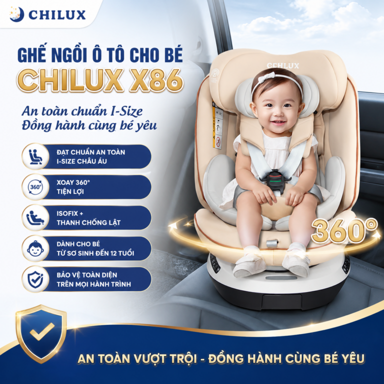 Ghế Ngồi Ô Tô Cho Bé CHILUX X86 - Hàng Nội Địa Japan Chính Hãng